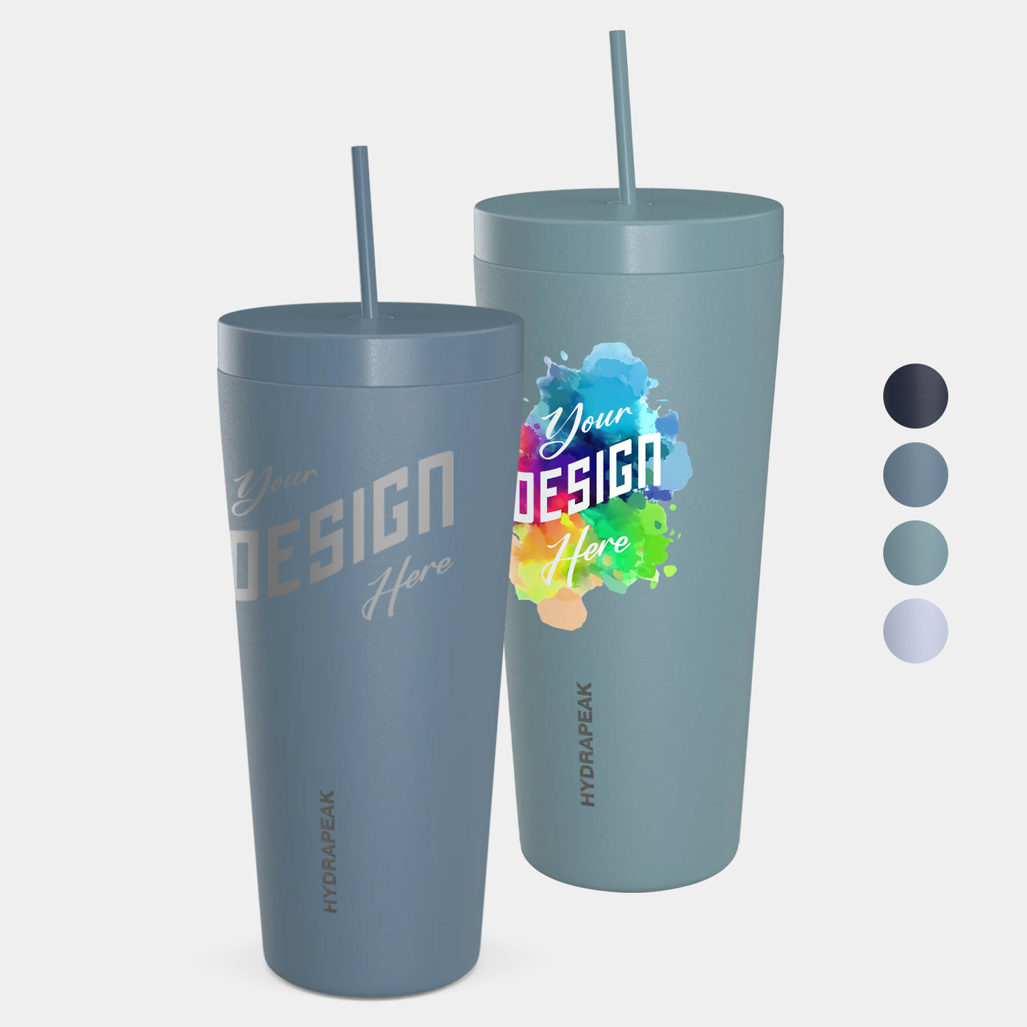 25 oz Hydrapeak® Stainless Steel Insulated Tumbler w/ Lid and Straw ...